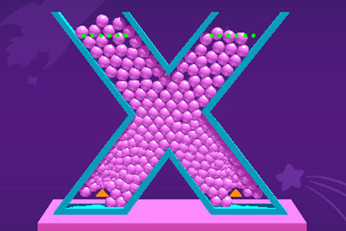 ボールで容器を満たす物理パズル【Ballbeez】 ｜ DLなし無料ゲーム｜おもげーむ