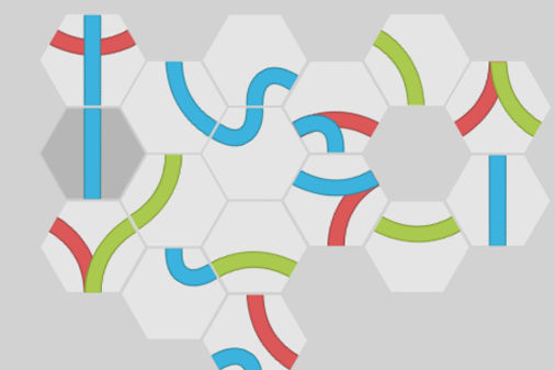 同じ色でリングを作るパネル入れ替えパズルゲーム Hexa Knot ｜ DLなし無料ゲーム｜おもげーむ